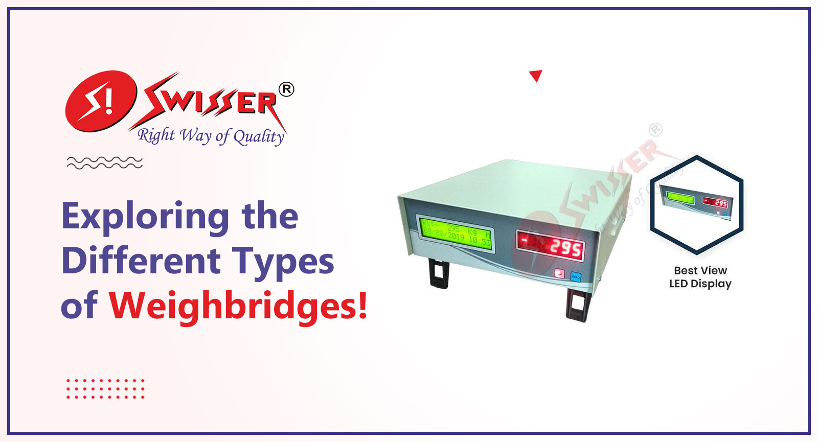 Learn about different types of weighbridges and their uses!