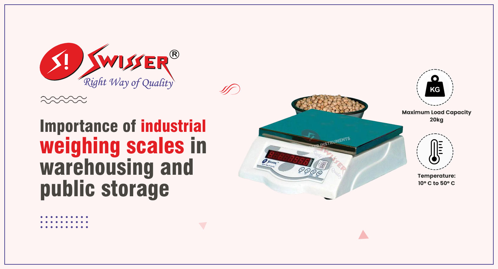 Essential tool in warehouse and public storage - Industrial Weighing Scale